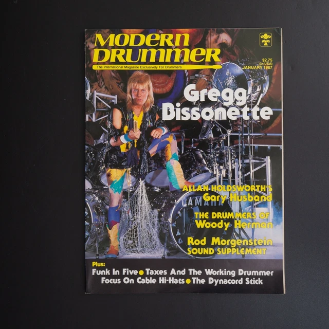 MODERN DRUMMER MAGAZINE January 1987 Gregg Bissonette Gary Husband ...