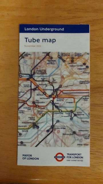 LONDON UNDERGROUND TUBE Map Guide Latest Issue New Design Freepost EUR ...