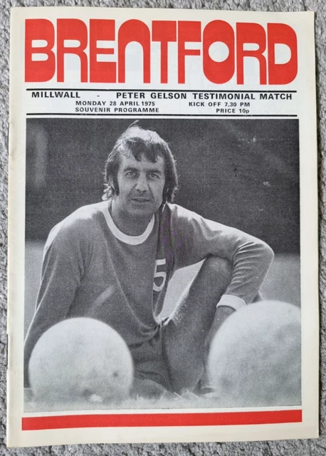 BRENTFORD VS MILWALL 28/4/1975 Football Programme - Testimonial £1.70 ...