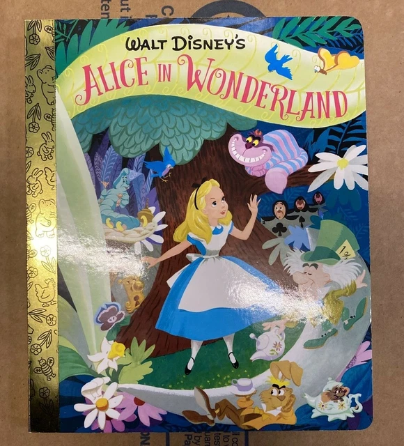 LITTLE GOLDEN BOOK Walt Disney's Alice in Wonderland Board Book Classic ...