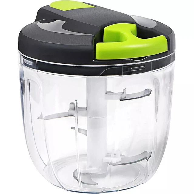 2X 500ML PULL Cord Pulling Food Chopper Manual Vegetable Slicer Hand ...