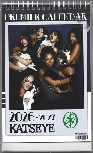 KATSEYE PHOTO CALENDAR 2026 & 2027 K-POP 2025-00 £20.40 - PicClick UK
