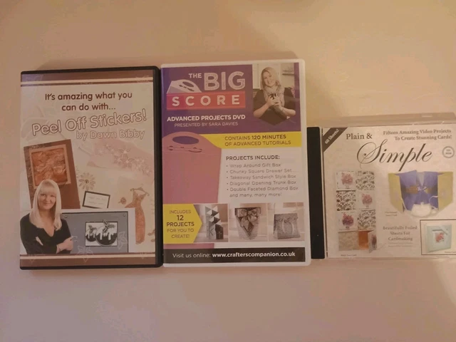 CRAFTERS COMPANION THE Big Score Advanced Projects DVD Plus Two Others ...