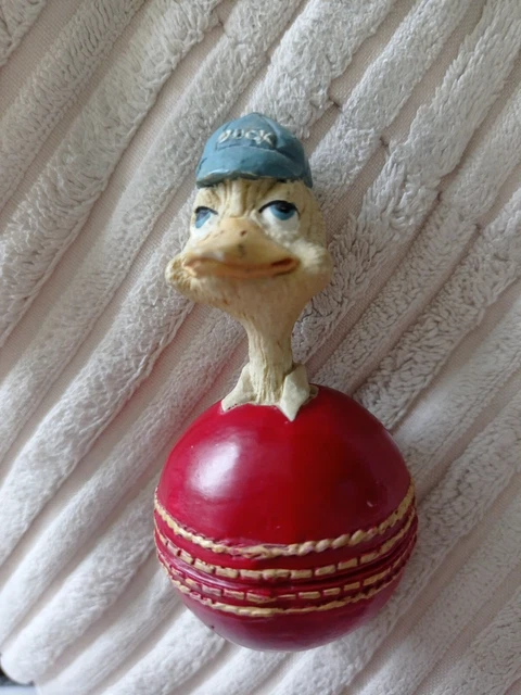 EGGBERT DUCK CRICKET Ball Figure 1989 Collectible By Malcolm Bowmer VGC ...