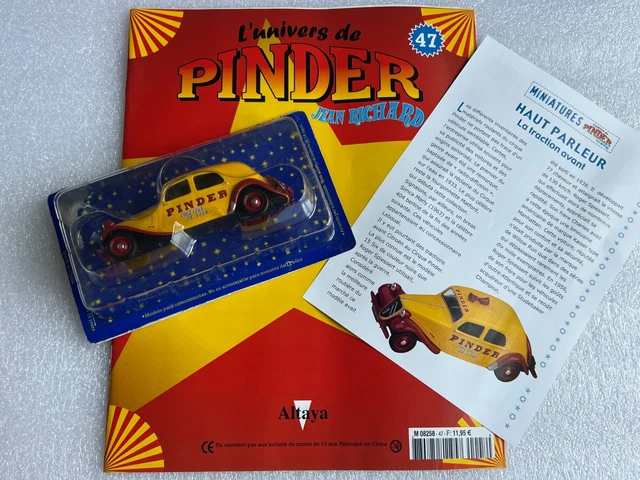 ALTAYA PINDER JEAN Richard n°47 Citroën Traction Avant Haur Parleur 1/ ...
