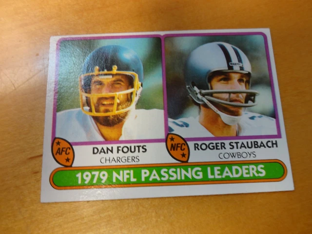 1980 TOPPS DAN Fouts/Roger Staubach NFL Passing Leaders Card #331 EUR 5 ...