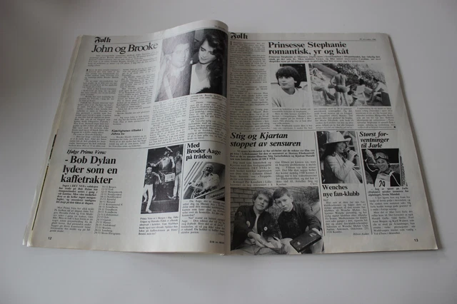 BO DEREK, BROOKE SHIELDS, POLICE in DET NYE magazine 1981. SHURE, COCA ...