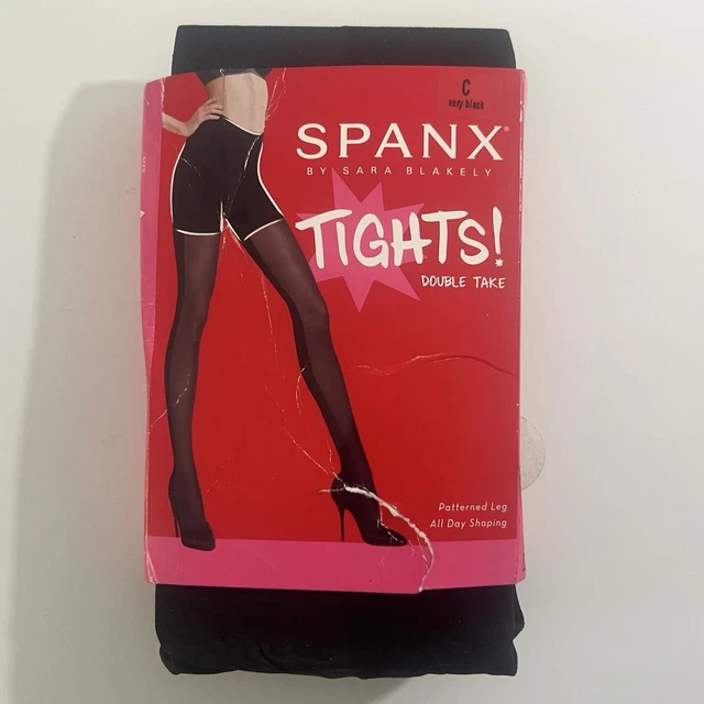 SPANX BY SARA Blakely Tights Double Take Very Black Size C £16.19 ...