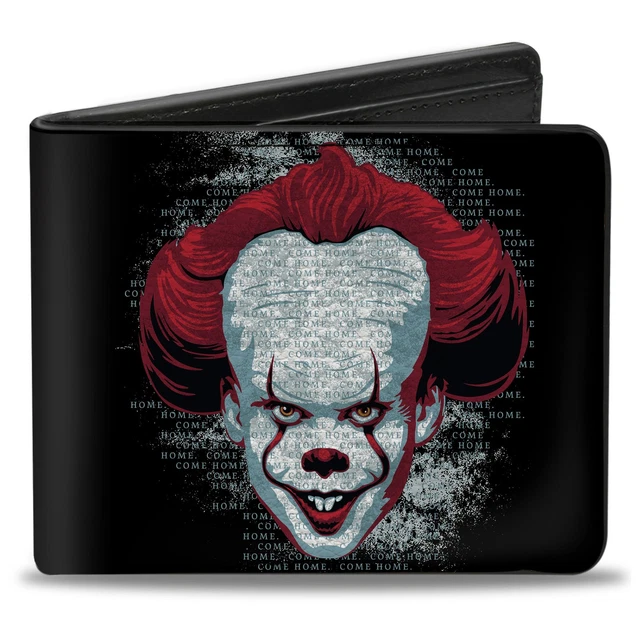 BI-FOLD WALLET IT CHAPTER TWO Pennywise Face + Logo Black/Red/Blues EUR ...
