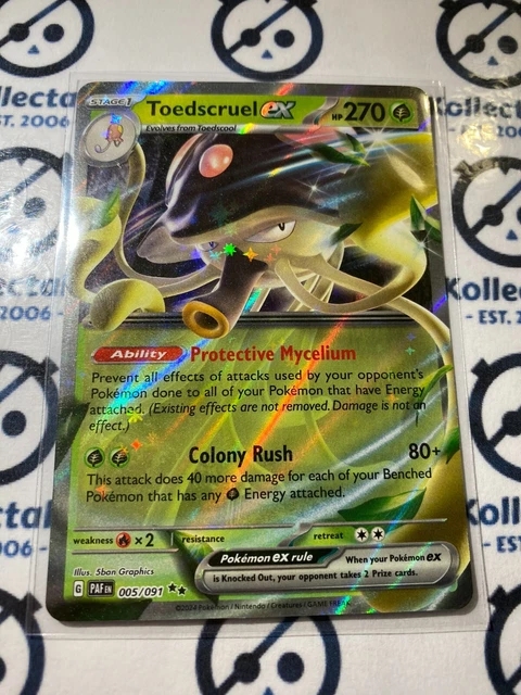 TOEDSCRUEL EX ULTRA Rare #005/091 2024 Paldean Fates Pokemon Card EUR 1 ...