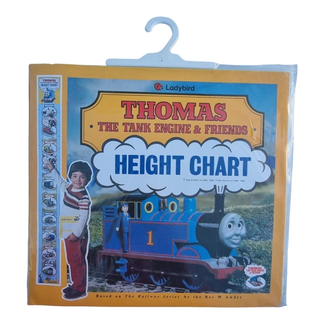 THOMAS THE TANK Engine Ladybird Height Growth Chart Set Rare Vintage ...