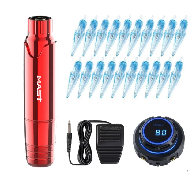 MAST DRAGONHAWK P10 Rotary Tattoo Pen Gun Machine Power Supply Halo PMU ...