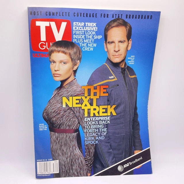 TV GUIDE AUGUST 25-31 2001 Issue #2526 Star Trek Enterprise 1 of 3 ...