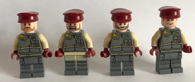 LEGO ORIGINAL PARTS - STAR WARS - 4 REBEL OFFICERS TROOPERS - my design ...