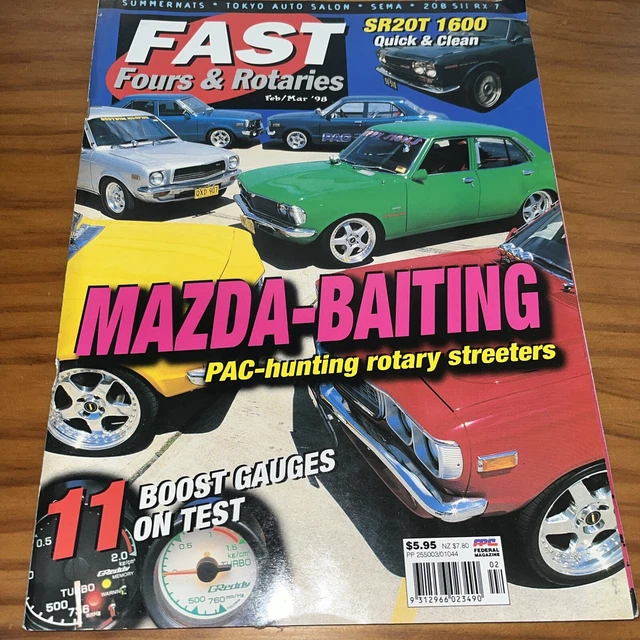 FAST 4S & Rotaries 1998 Mazda 808 RX2 RX3 RX7 Datsun 1600 Corona Pulsar Vector $2.99 - PicClick AU