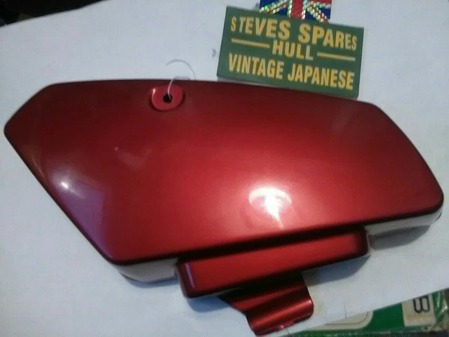 HONDA C90 CUB metallic red , R/H SIDE COVER ,83500-GB4-680ZH ,genuine ...