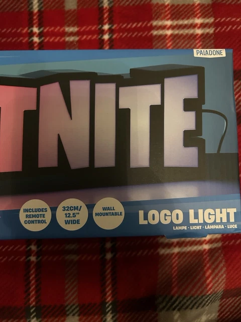 FORTNITE LED LOGO Light Up Sign Gaming Room Bedroom Home Decor UK ...