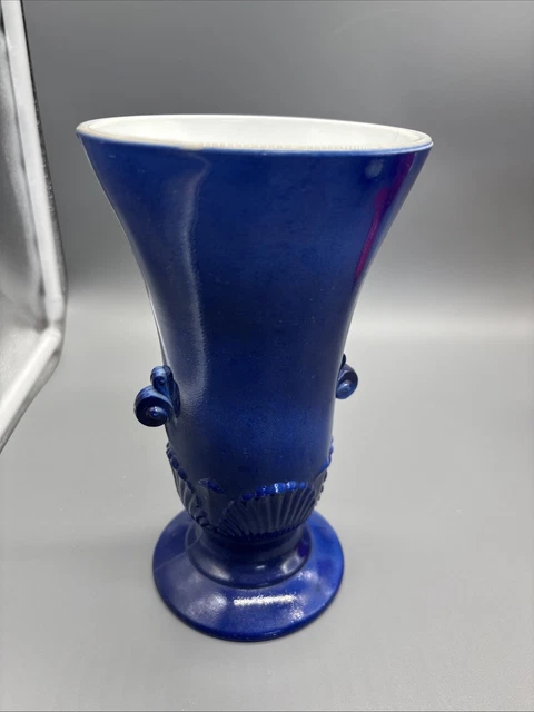 VITROCK VASE COBALT Blue Anchor Hocking Fire King 7.5" $20.00 - PicClick