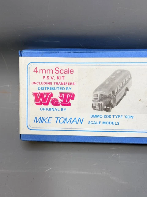 BMMO TYPE SOS "SON" BUS COACH MIKE TOMAN WHITE METAL bus 1/76 bus 4MM ...