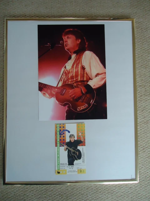 PAUL MCCARTNEY TICKET 1990 WORLD TOUR + RARE PHOTO 1983 GIG IMAGE 2 ...