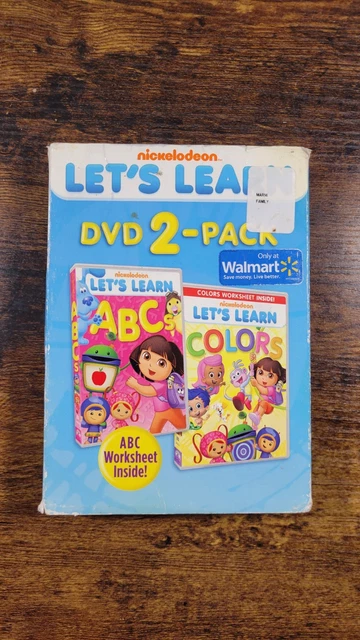 LETS LEARN COLORS/ABSS DVD Combo Pack - Nickelodeon WIth Case $6.03 ...