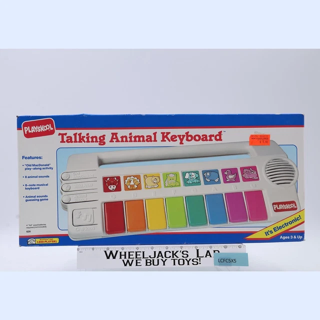 TALKING ANIMAL ELECTRONIC Keyboard #626 1991 Playskool Vintage NEW MIB ...