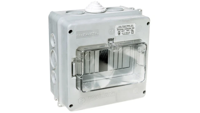 BOÎTIER DE PROTECTION SW 6 modules avec TH35 1221-132 /T2FR EUR 34,01 ...