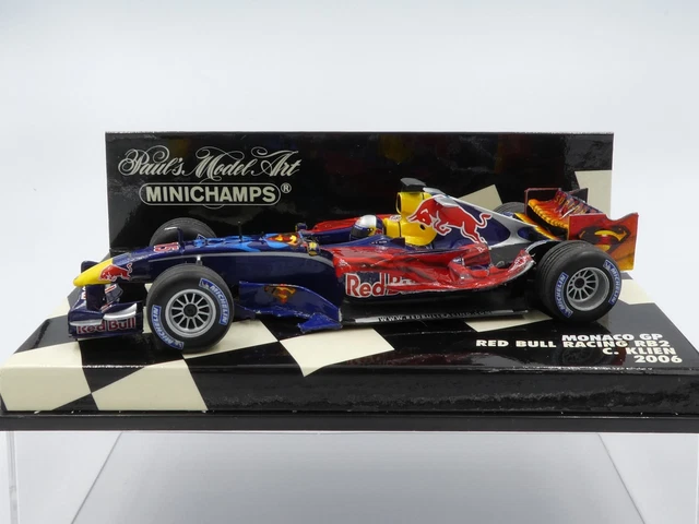 MINICHAMPS 1:43 CHRISTIAN Klien Red Bull RB2 Superman livery Monaco GP ...