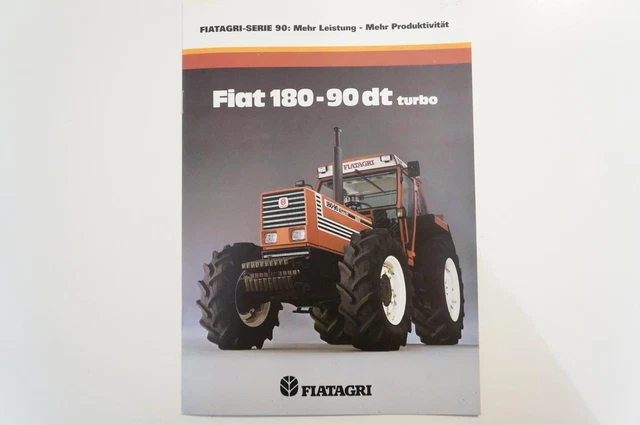FIAT TRAKTOR PROSPEKT Typ 180-90 dt 16 Seiten 1984 EUR 6,50 - PicClick DE