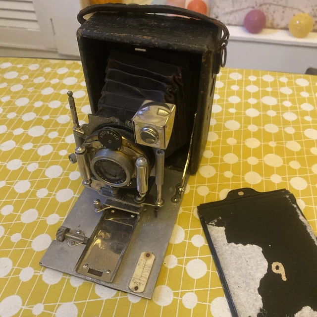 RARE ANTIQUE BECK Folding camera bellows symmetrical lens £37.09 ...