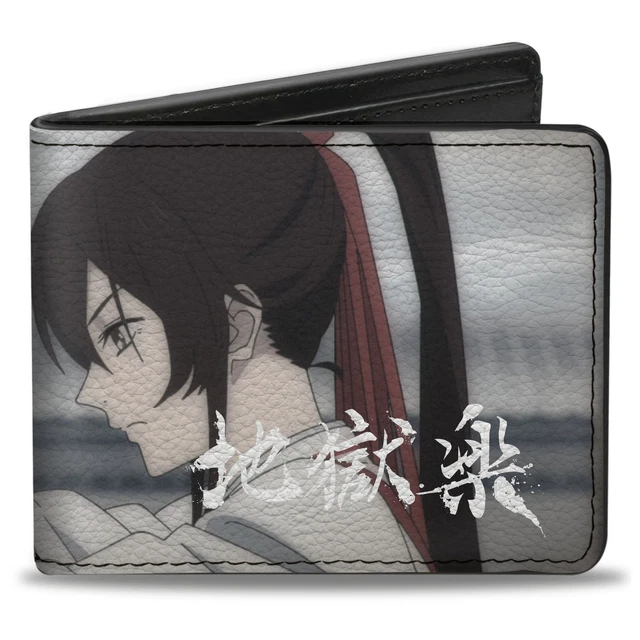 BI-FOLD WALLET HELL'S Paradise Sagiri Profile Sword Pose Grays EUR 24 ...