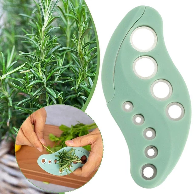 LEAF STRIPPER KITCHEN Nine-hole Herb Cutting Multi-purpose Leaf Peeler ...