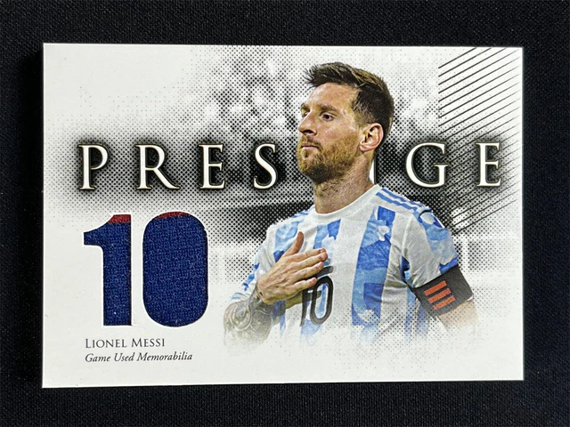 2022 FUTERA UNIQUE Lionel Messi Prestige #PS13 Game Used Memorabilia ...