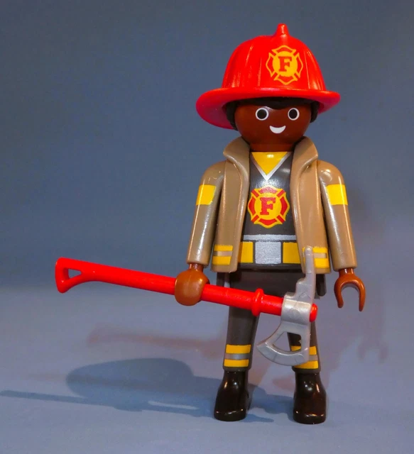 PLAYMOBIL ETHNIC FIRE Fighter Fireman - Mystery Male Figure Series 19 ...