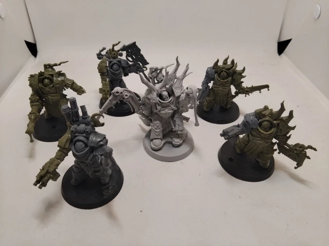 WARHAMMER 40K - Death Guard - Lord Felthius & Cohort(conversion legere ...