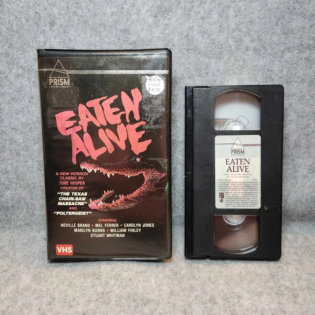 EATEN ALIVE 1976 Prism Clamshell Horror VHS Tobe Hooper grande boîte ...
