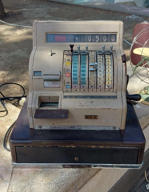 MODERNARIATO REGISTRATORE DI Cassa NCR Anni 50/60 vintage EUR 150,00 ...