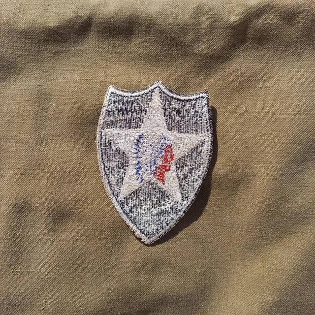 US WW2 - Patch 2nd division d'infanterie INDIAN HEAD , OMAHA , tbe ET d ...