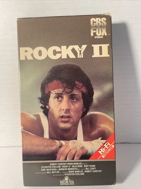 ROCKY II VHS 1984 CBS/Fox Early Edition Red Label Tested Sylvester ...