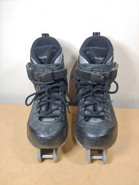 SALOMON STS PLASTIC Shell Black Aggressive inline skates JUNIOR US 3 ...