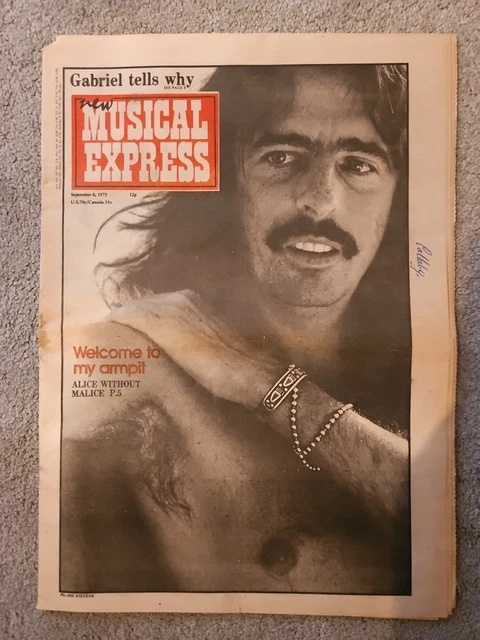 NME NEW MUSICAL Express 6. September 1975 Alice Cooper Cover EUR 16,98 ...