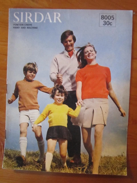 KNITTING PATTERN BOOK Sirdar Number 8005 Fontein Crepe Great **** Must ...