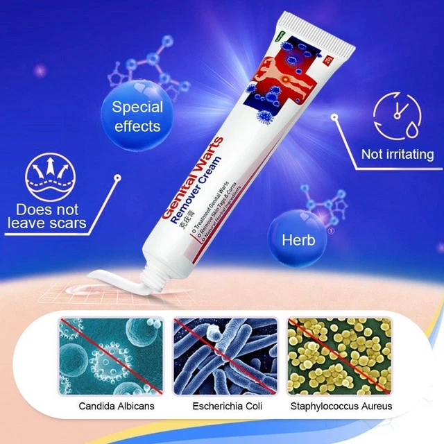 GENITAL HERPES WART Remover Ointment Skin Tag Mole Acuminatum Treatment ...