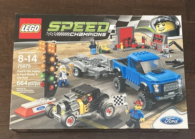 LEGO SPEED CHAMPIONS Ford F-150 Raptor & Ford Modello A Hot Rod 75875 ...