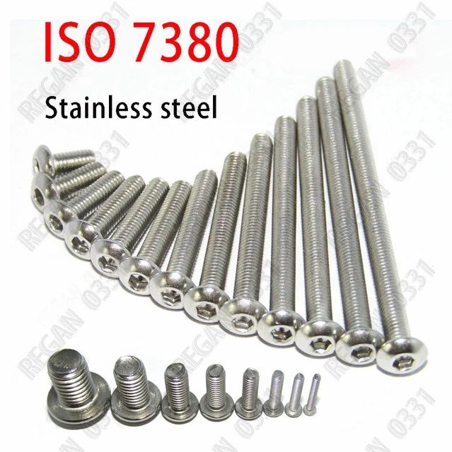 New M6 M8 M10 304 Stainless Steel Allen Hex Socket Button Head Screw