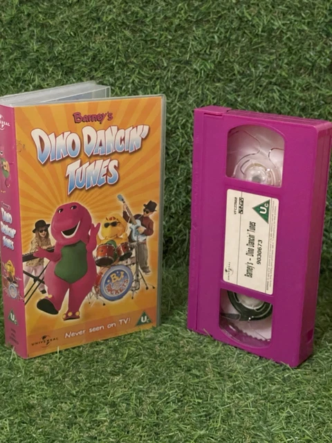 BARNEY THE PURPLE Dinosaur Children’s VHS Dino Dancin Tunes Kids Video Tape £14.99 - PicClick UK