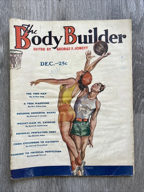 RARE THE BODY BUILDER Bodybuilding Magazine DECEMBER 1936 VOLUME 1 ...