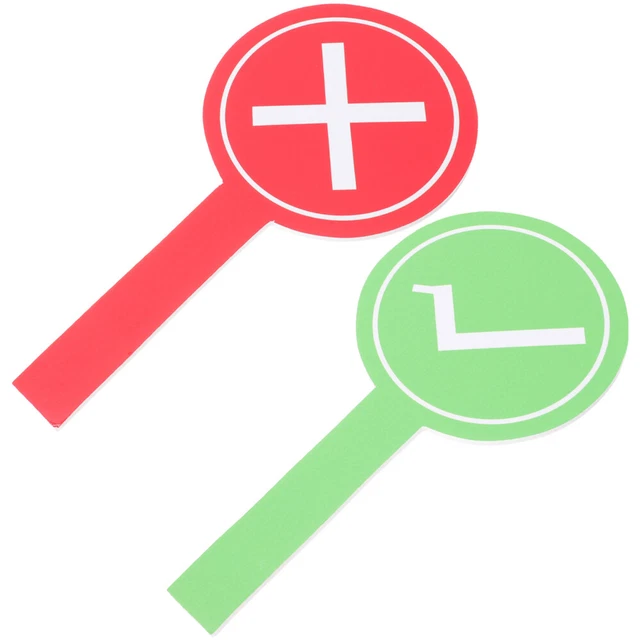 2 MINI WHITEBOARD True/False Sign Boards for Event Games £5.55 ...