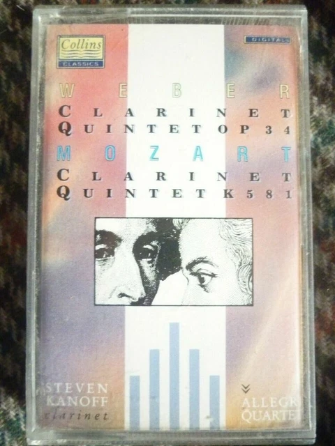 WEBER-MOZART: CLARINET QUINTET- Steven Kanoff/ Cassette Audio-K7 ...