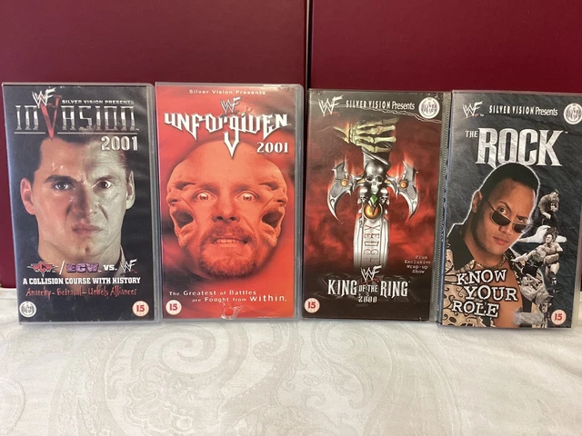 WWF SILVER VISION, Wrestling VHS Invasion, Unforgiven, King Of The Ring ...